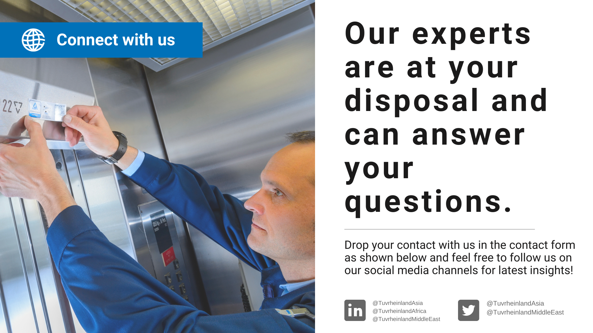 Elevators and Escalator Inspection Service | TÜV Rheinland - Precisely ...